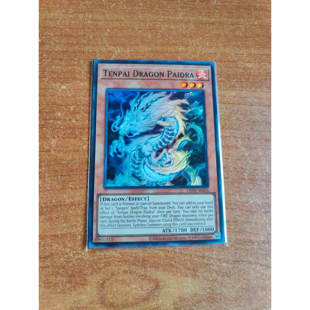 Yugioh: LEDE-AE016 Tenpai Dragon Paidra (SR/SCR/QSCR) | Shopee Philippines