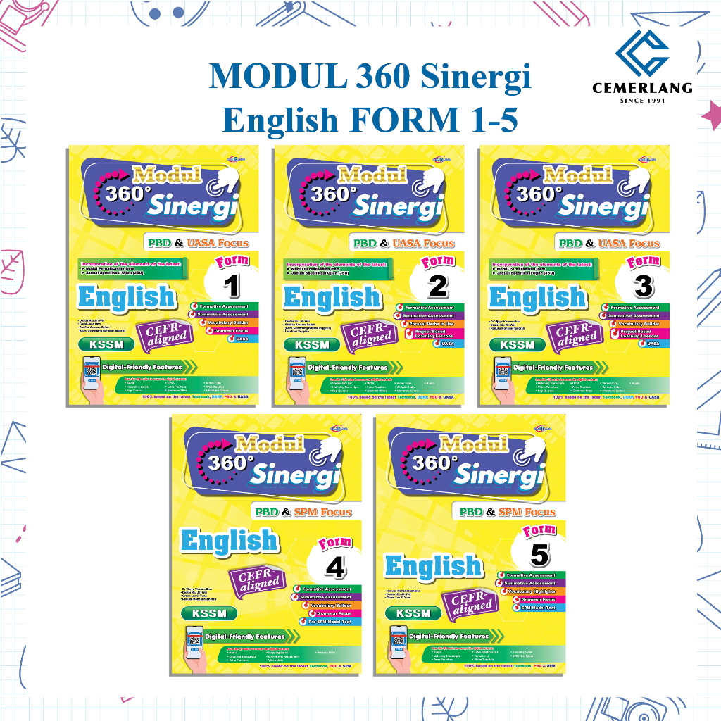 MODUL 360 Sinergi English ( FORM 1-5 ) | Shopee Philippines
