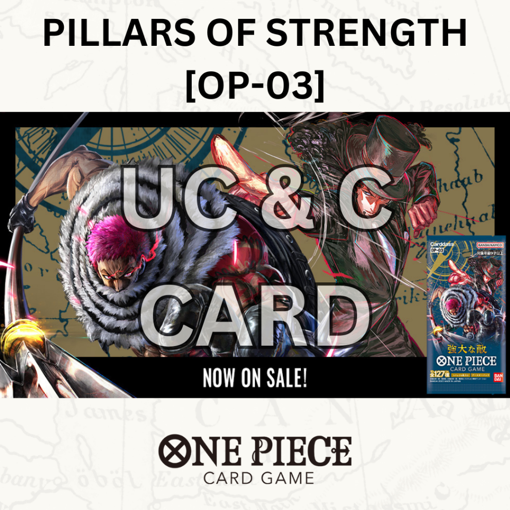OP03 C & UC All Color One Piece Card Game Japanese Bandai | Shopee Philippines