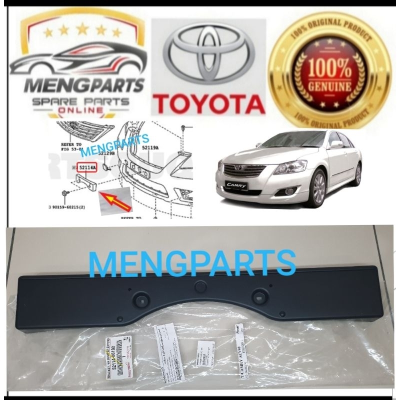 TOYOTA CAMRY ACV40 ACV41 2010Y FACELIF FRONT BUMPER NUMBLE PLATE ...