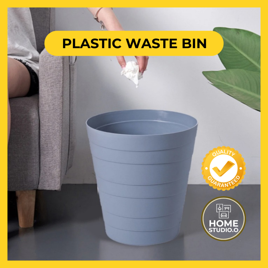Grey Color Plastic Waste Bin Tong Sampah Garbage Bin Dustbin Bakul ...