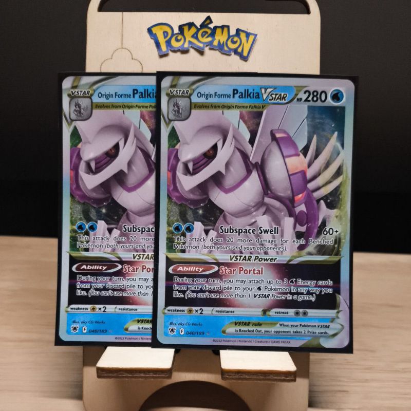 Palkia V + Palkia VSTAR + Articuno Playset Pokemon PTCG SWSH10 Astral ...