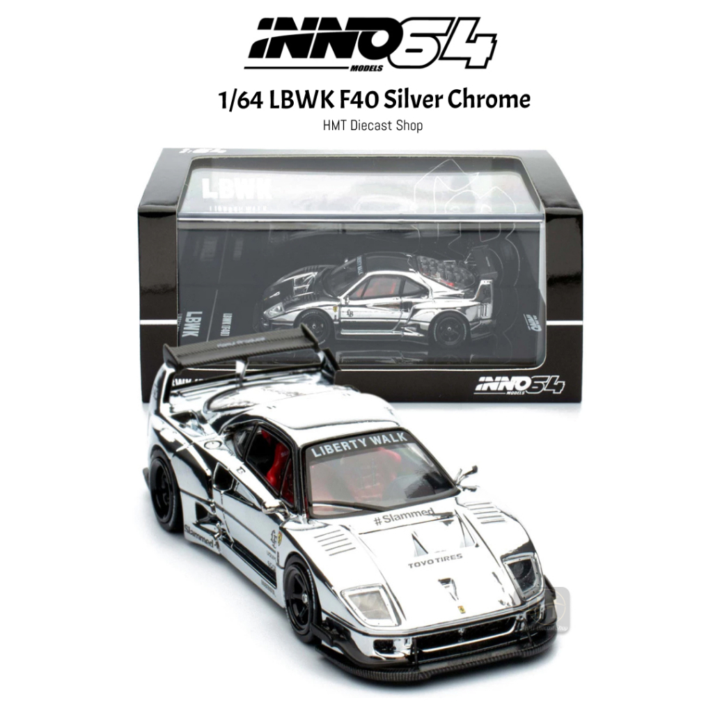 INNO64 1/64 LBWK F40 Silver Chrome Silver SALON 2024 Limited - Inno ...