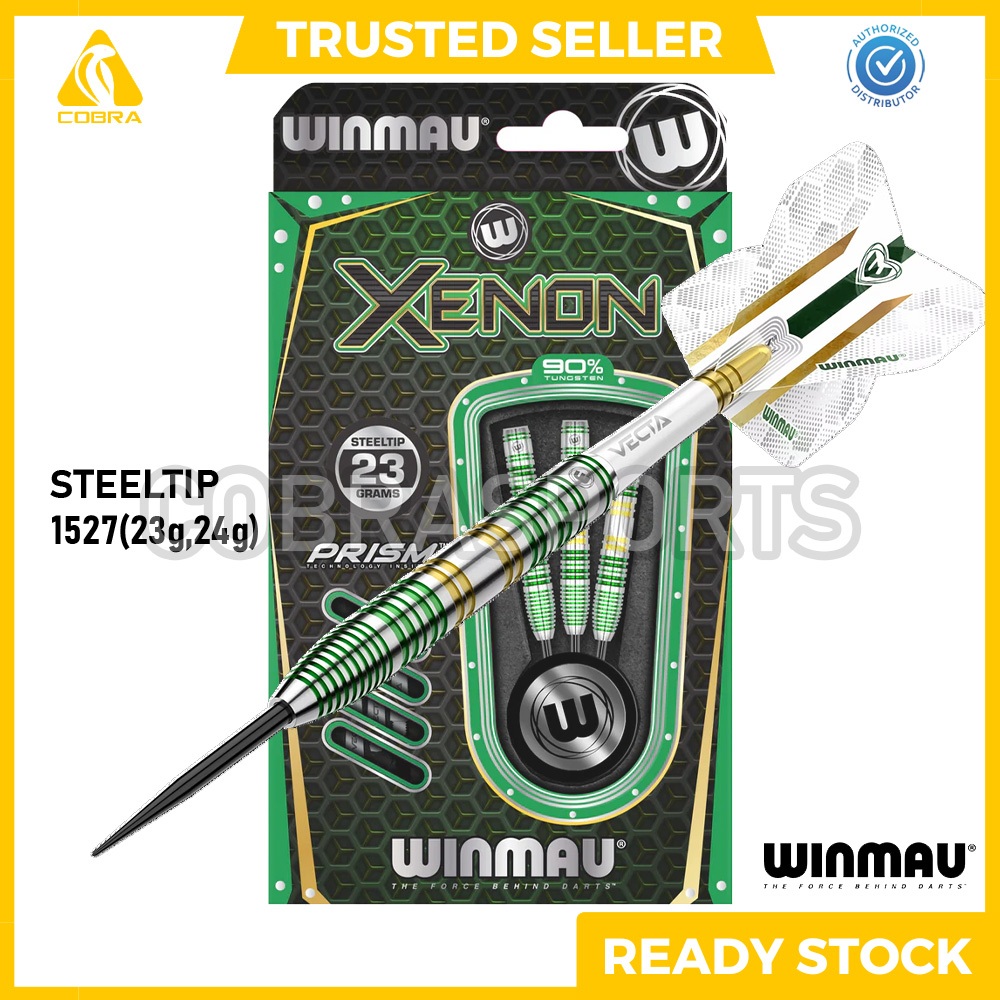 Winmau Darts Xenon Steel Tip 90% Tungsten Dart Set (1527) | Shopee ...