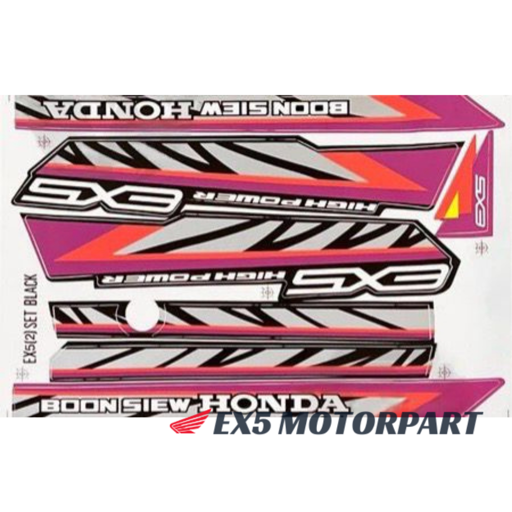 EX5 HP EX5 HIGH POWER EX5 DREAM (2) BODY STICKER COVER SET STICKER ...