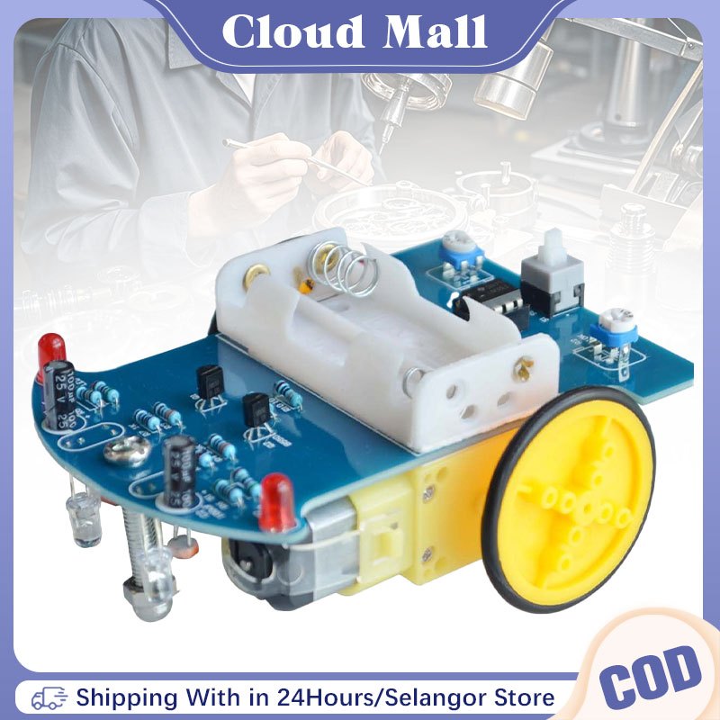 DIY Robot Line Follower Smart Car Line Tracking Robot Kucing | Shopee ...