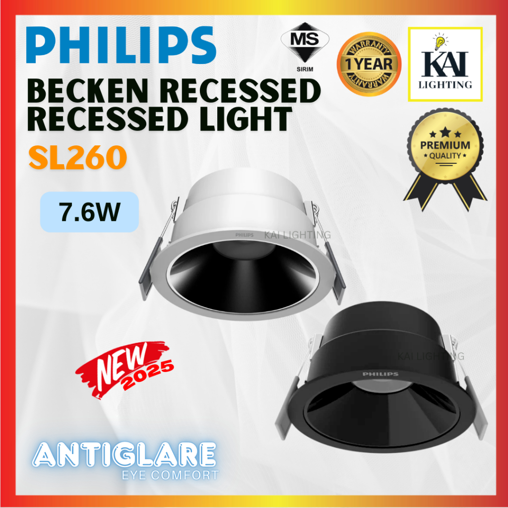 PHILIPS LED Spotlight SL260 7.5W Recessed Downlight Eyeball Ceiling ...