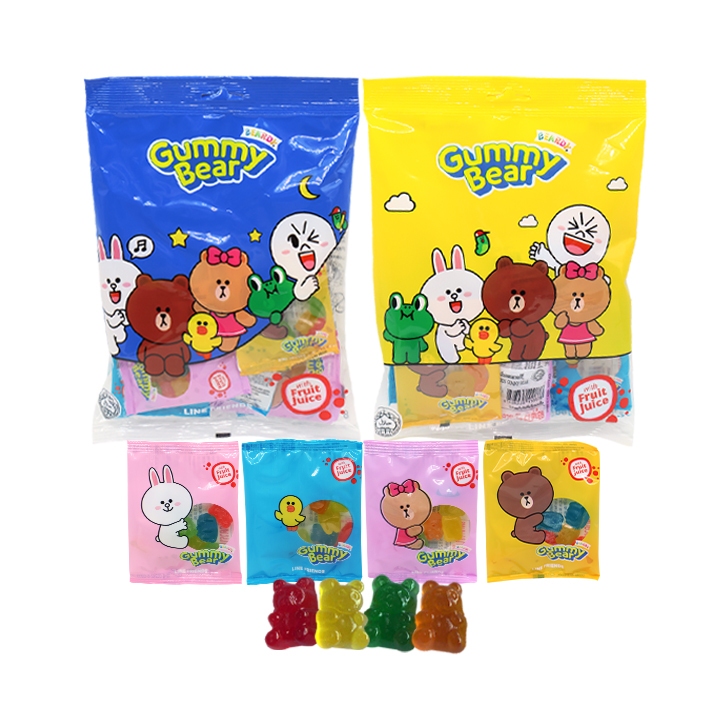 90g Licensed YLF Line Friends Beardy Gummy Bear HALAL | Shopee Philippines