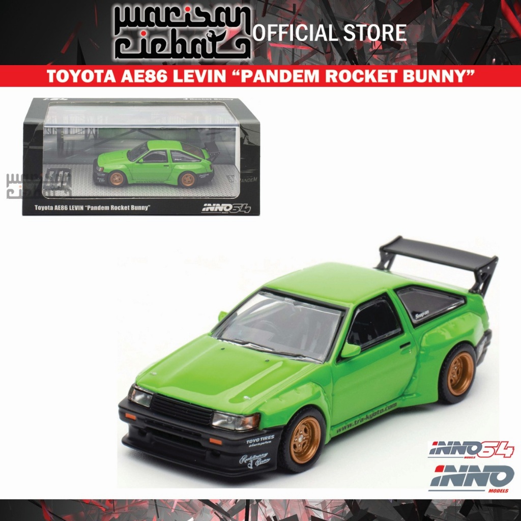 Inno Models Inno64 1/64 Toyota AE86 Levin "Pandem Rocket Bunny" Green ...