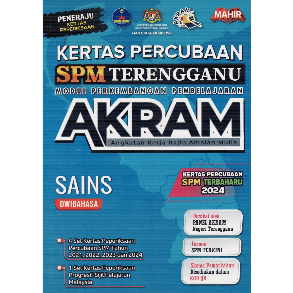 PRACTICE BOOK (2025): SPM EXAMINATION PAPER PROUDLY SCIENCE ACRAMLES ...