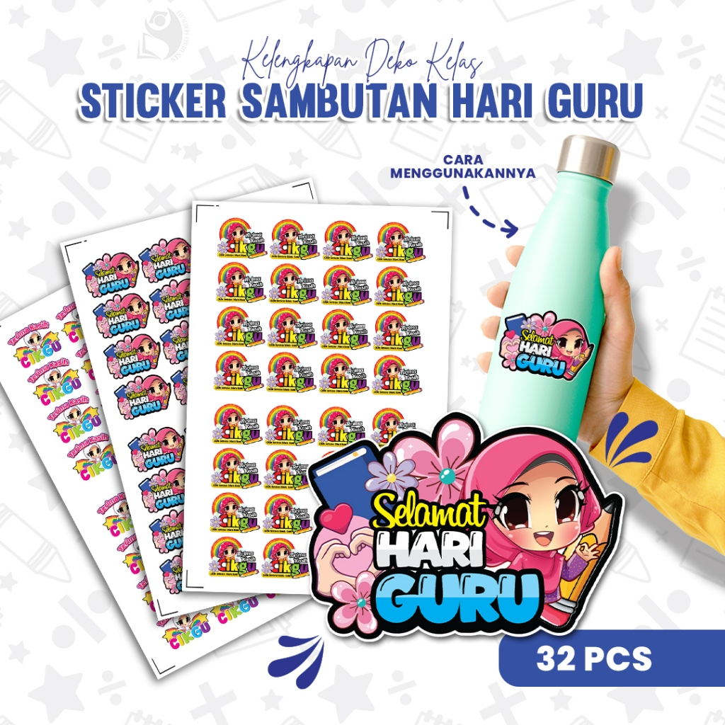 32pcs TEACHER'S DAY SAMBUTAN STICKER / TEACHER'S DAY / HAPPY TEACHER'S ...