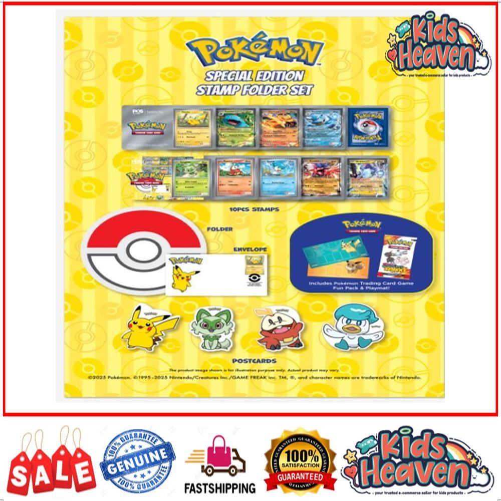 Pokémon Stamp Folder Set Limited Edition from POS | Shopee Philippines
