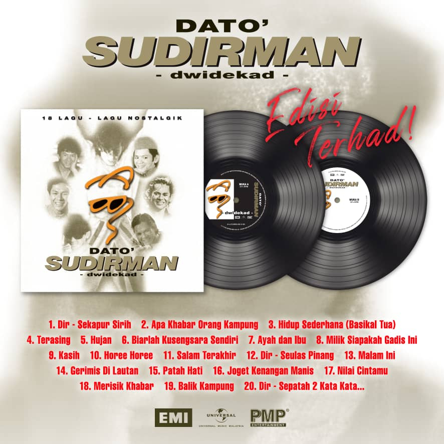 Dato' Sudirman - Dwidekad ( 2 LP / Vinyl / Piring Hitam ) 2025 Edisi ...