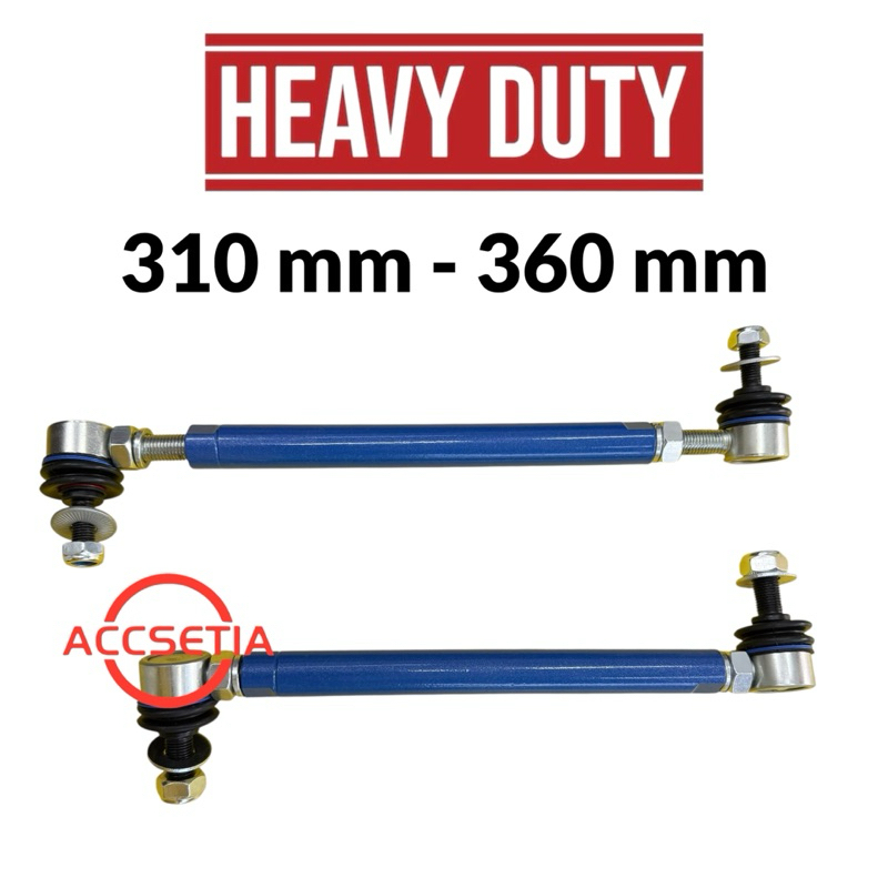 HEAVT DUTY UNIVERSAL ADJUSTABLE STABILIZER LINK WITH DACROMET SCREW ...