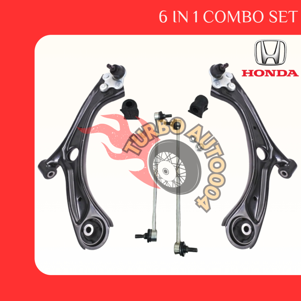[6 IN 1 COMBO] OEM Front Lower Arm / Stabilizer Link / Bush - Honda HRV ...