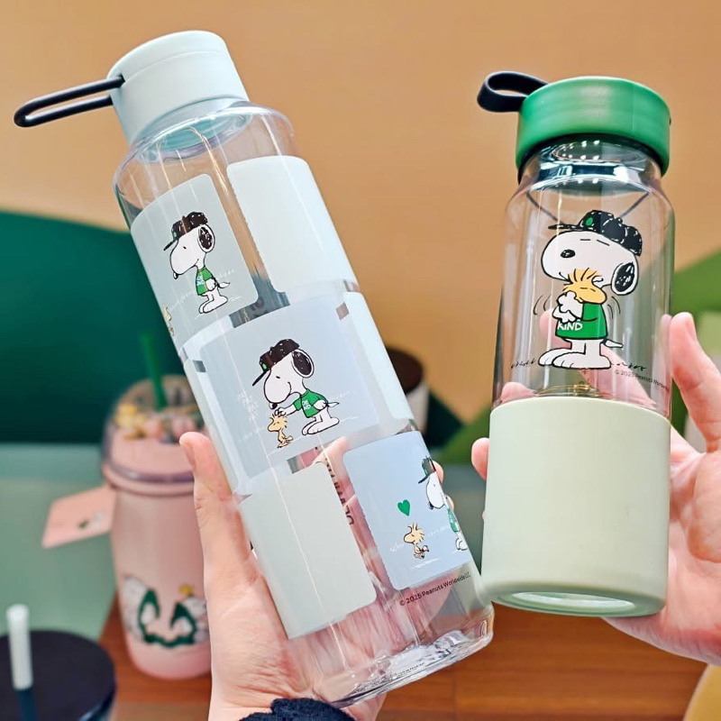 Starbucks x Peanuts Snoopy Exclusive 2025 Collection Water Bottle 473ml 710ml 泰国星巴克史努比联名系列水瓶 ...