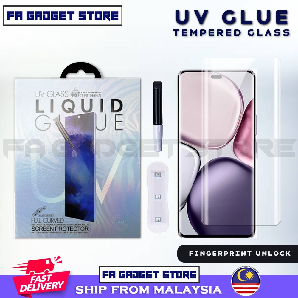 Honor X9c 5G Magic 7 Pro 6 5 4 X9b X9a UV Liquid Glue Full Curve ...