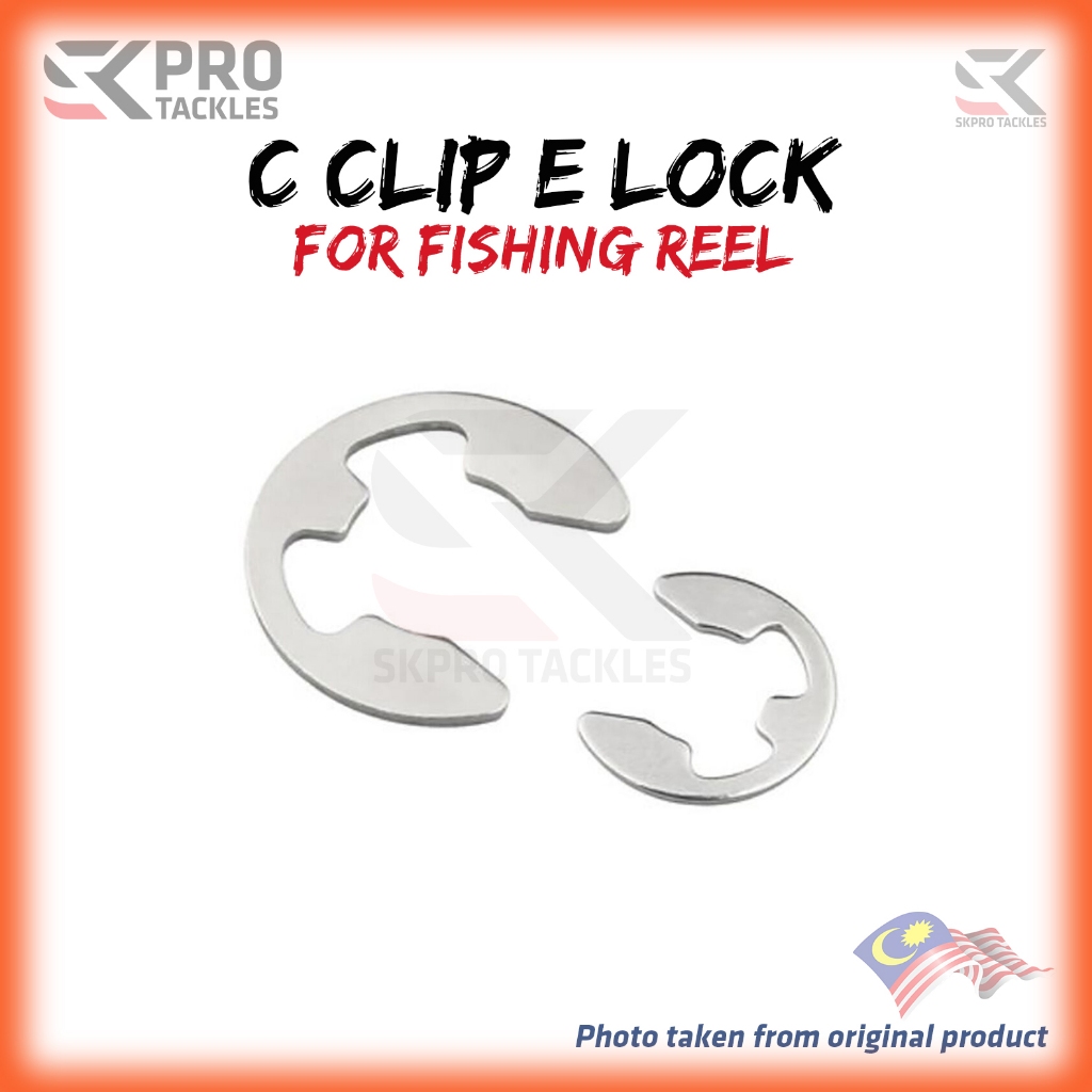 C CLIP E LOCK for fishing reel reel BC Shimano daiwa abugarcia parts ...
