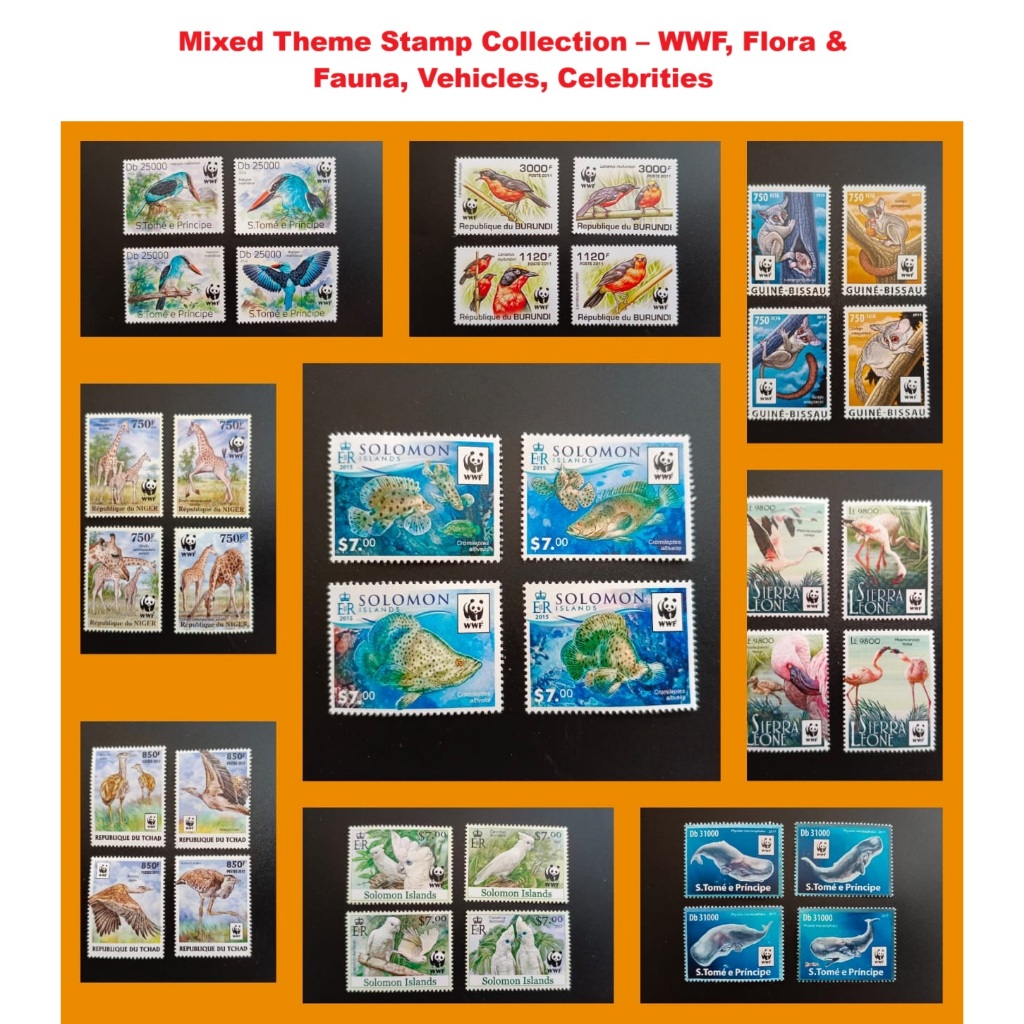 Thematic Stamps Set – WWF, Nature, Transport & Celebrities 3 | Shopee ...