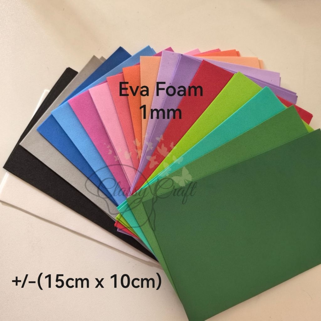 1mm Eva Polifoam Kepingan Foam Sheet Art Sponge Paper 10cm x 15cm | Shopee Philippines
