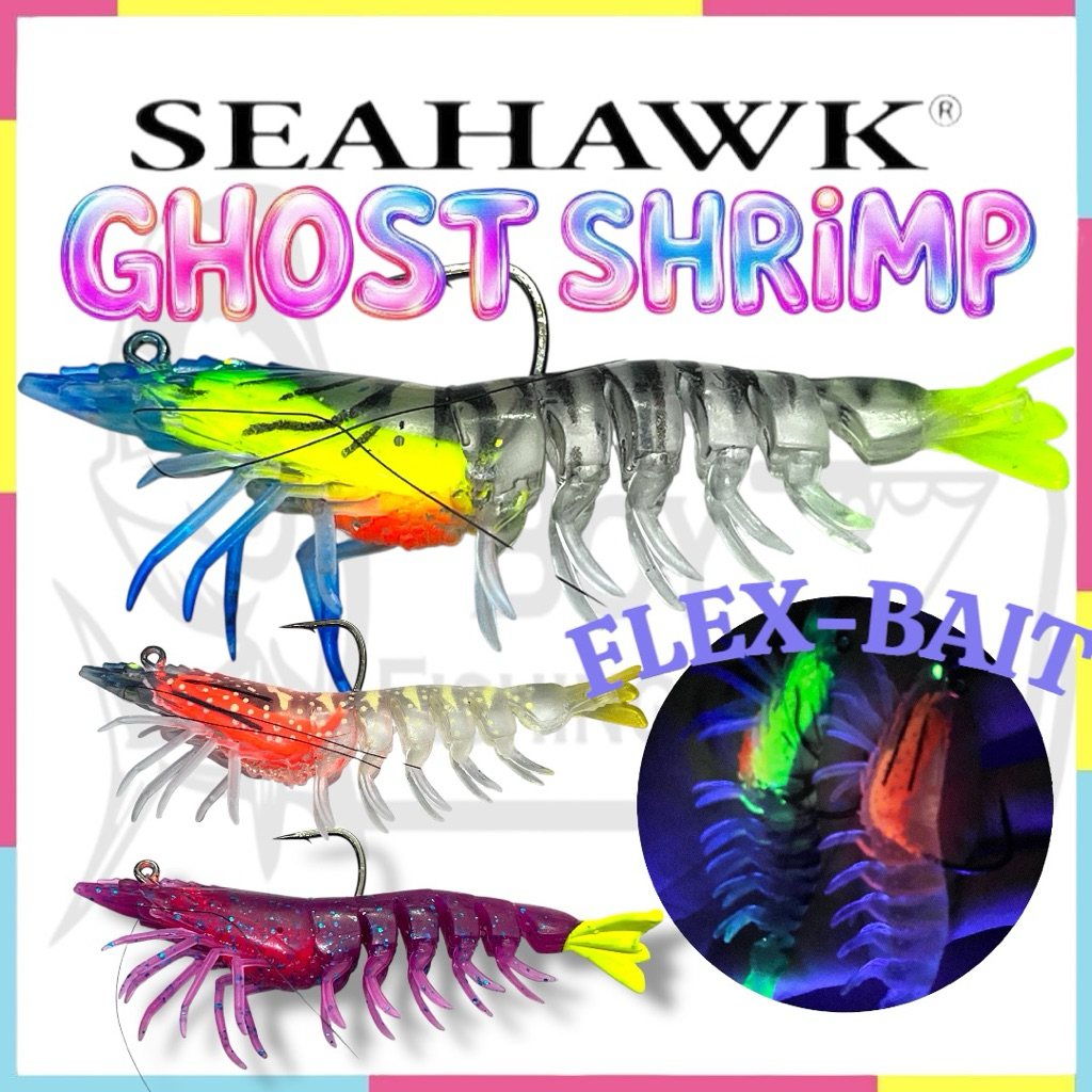 2025 SEAHAWK FLEX-BAIT GHOST SHRIMP SOFT LURE ZEREK ABSOLUTE SHRIMP | Shopee Philippines