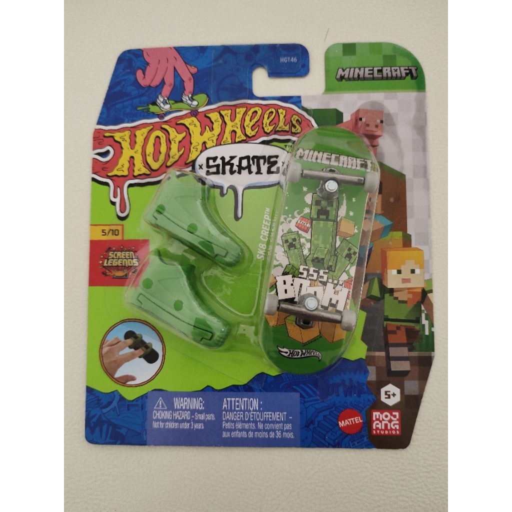 Hot Wheels Skate Screen Legends Minecraft Creep | Shopee Philippines