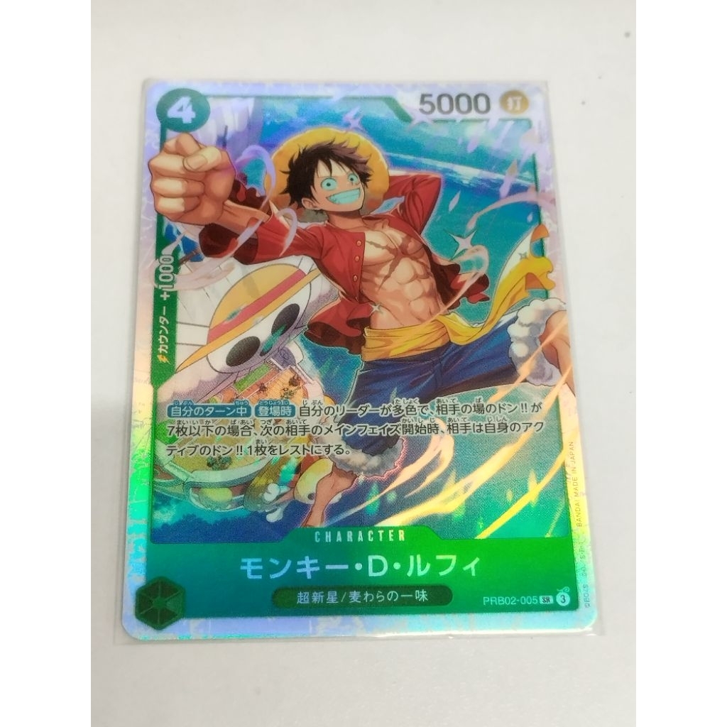 One Piece OPTCG PRB02-005 SR Monkey.D.Luffy | Shopee Philippines