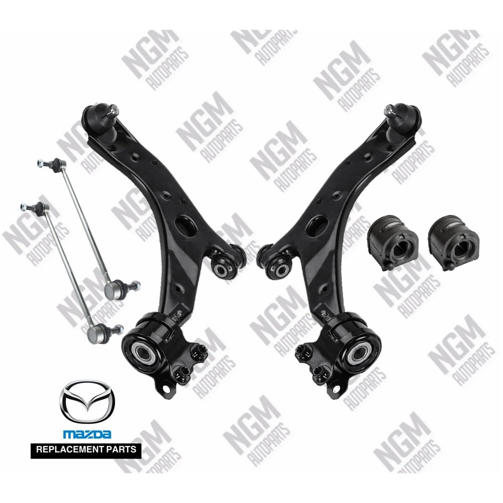 MAZDA 3 2003-09 BK FRONT LOWER ARM, STABILIZER LINK, STABILIZER BUSH ...