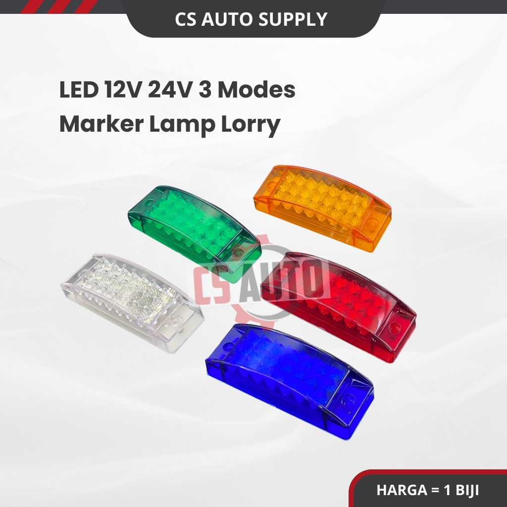CS Led 12V 24V Marker Lamp Car Trailer Lorry Side Lamp Running Flowing ...
