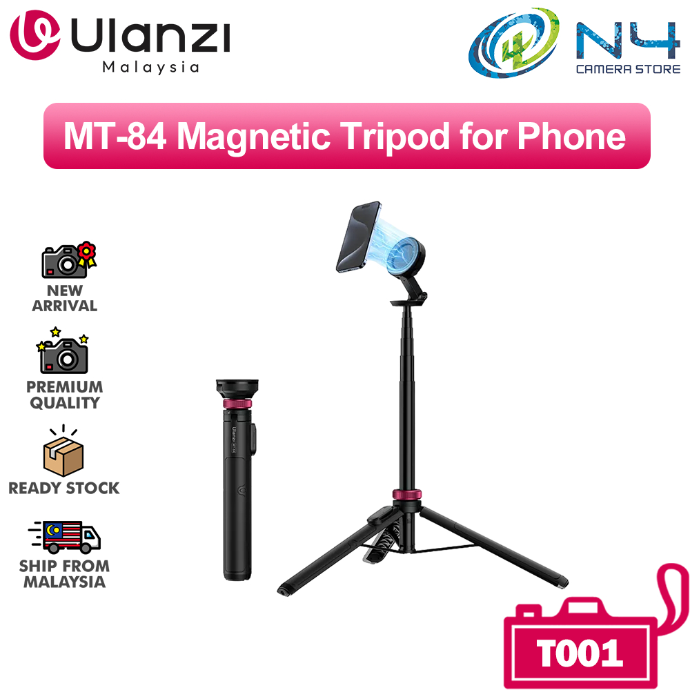 Ulanzi MT-84 Phone Tripod, 61" Magnetic Selfie Stick Phone Tripod with ...