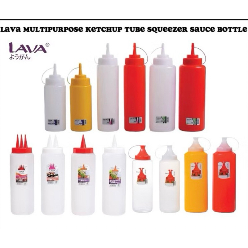 LAVA Multipurpose Sauce Squeezer/BOTOL Sos/BOTOL Chili Sos/Tempat Sos ...