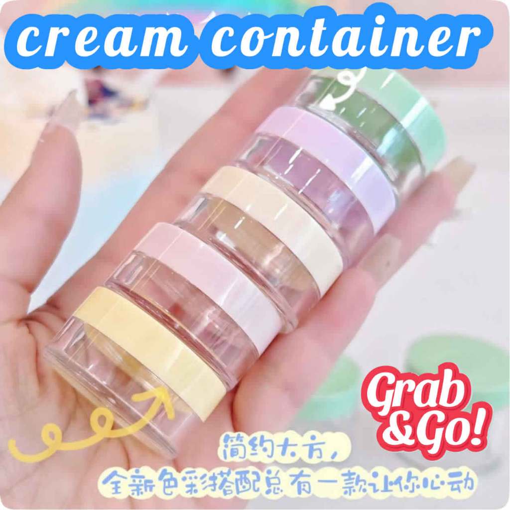10ml Cream Jar Container Travel Portable Refillable Cosmetics Bottle ...