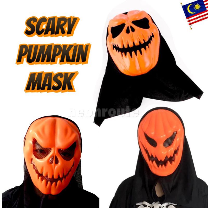 Scary Pumpkin Mask. Halloween Jack O'Lantern Mask | Shopee Philippines