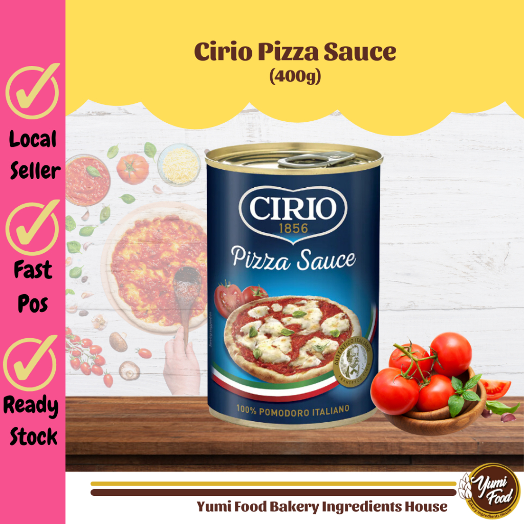 Cirio Pizza Sauce 400g / Sos Pizza / Authentic Italian Flavor / Sedap ...