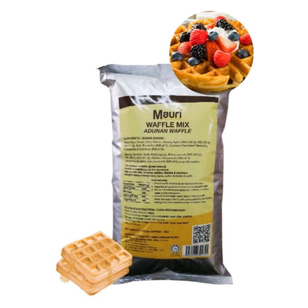 AB MAURI WAFFLE MIX MAURI 1KG TEPUNG WAFFLE SEGERA | Shopee Philippines