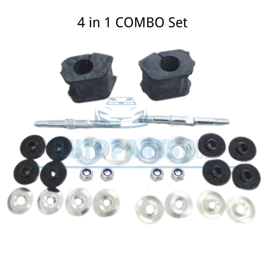 [4 IN 1 COMBO SET] Toyota Vios NCP150 / NSP151 - Front Stabilizer Link / Stabilizer Bush ...