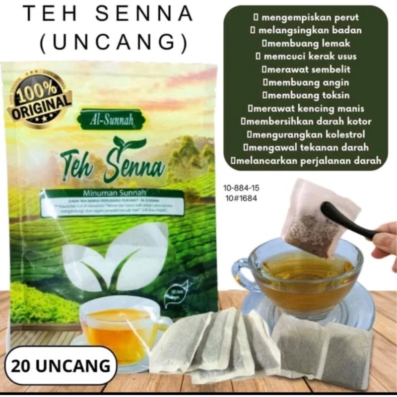 Senna TEA AND MORINGA AL-SUNNAH TEA 20 UNCANG | Shopee Philippines