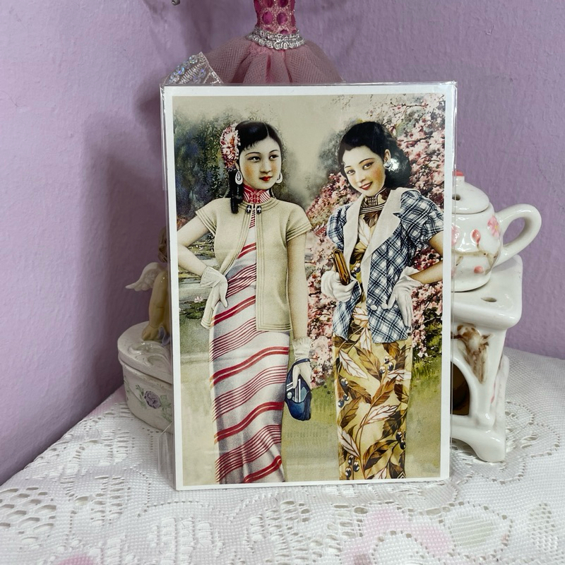 Two Ladies Vintage Photo Card | Shopee Philippines