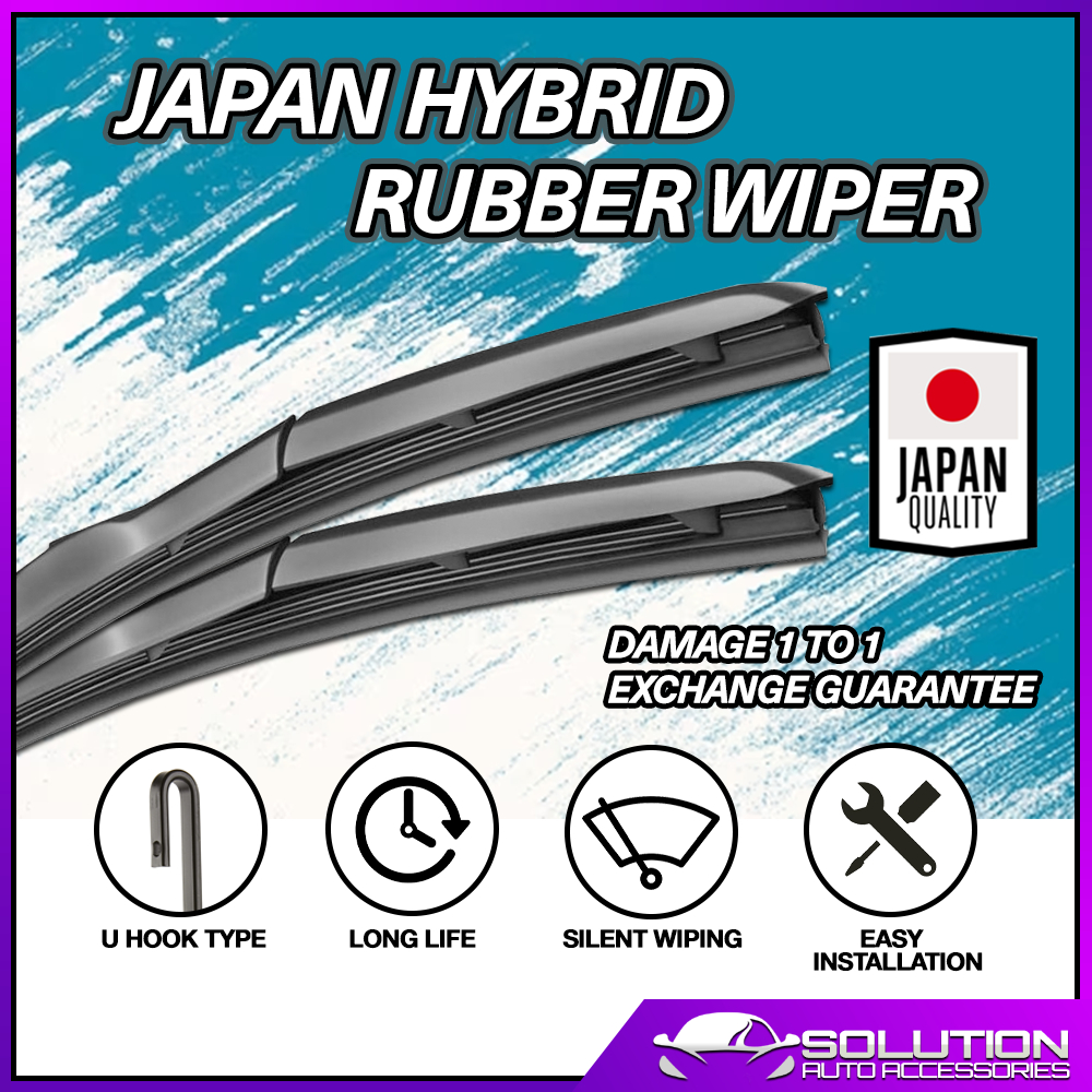 3 Section Boneless Car Rubber Wiper for Alza Myvi Axia Wira Saga BLM ...