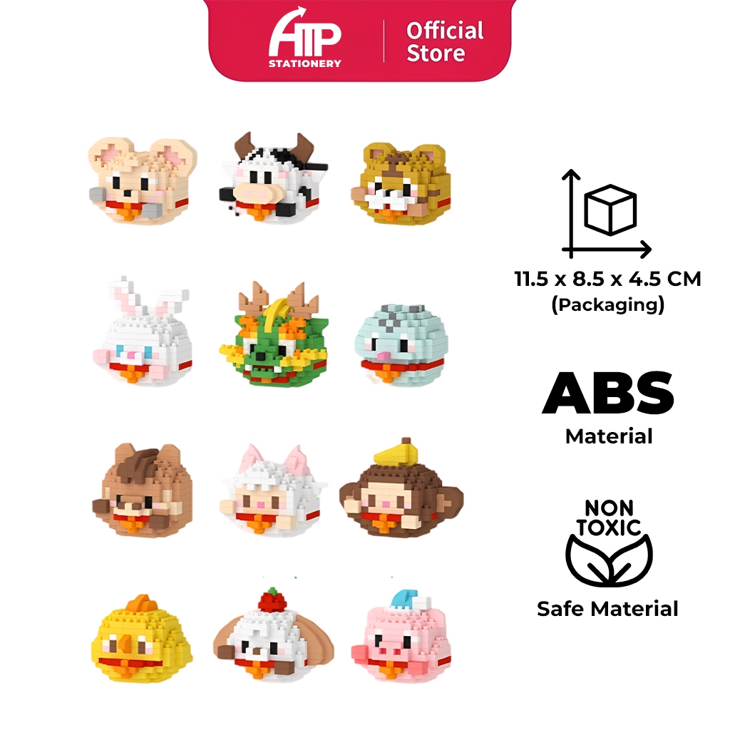 DIY Series Nano Puzzle Mini Cute Zodiac Egg Tiny Puzzle Cartoon ...