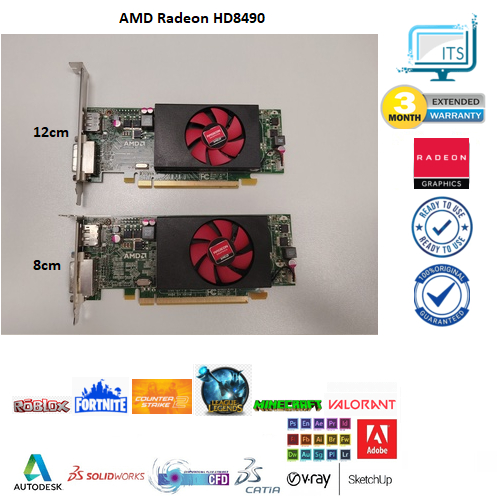 New-Old Dell, AMD Radeon HD8490, 1G DDR3 DVI - DisplayPort 1.1 UEFI ...