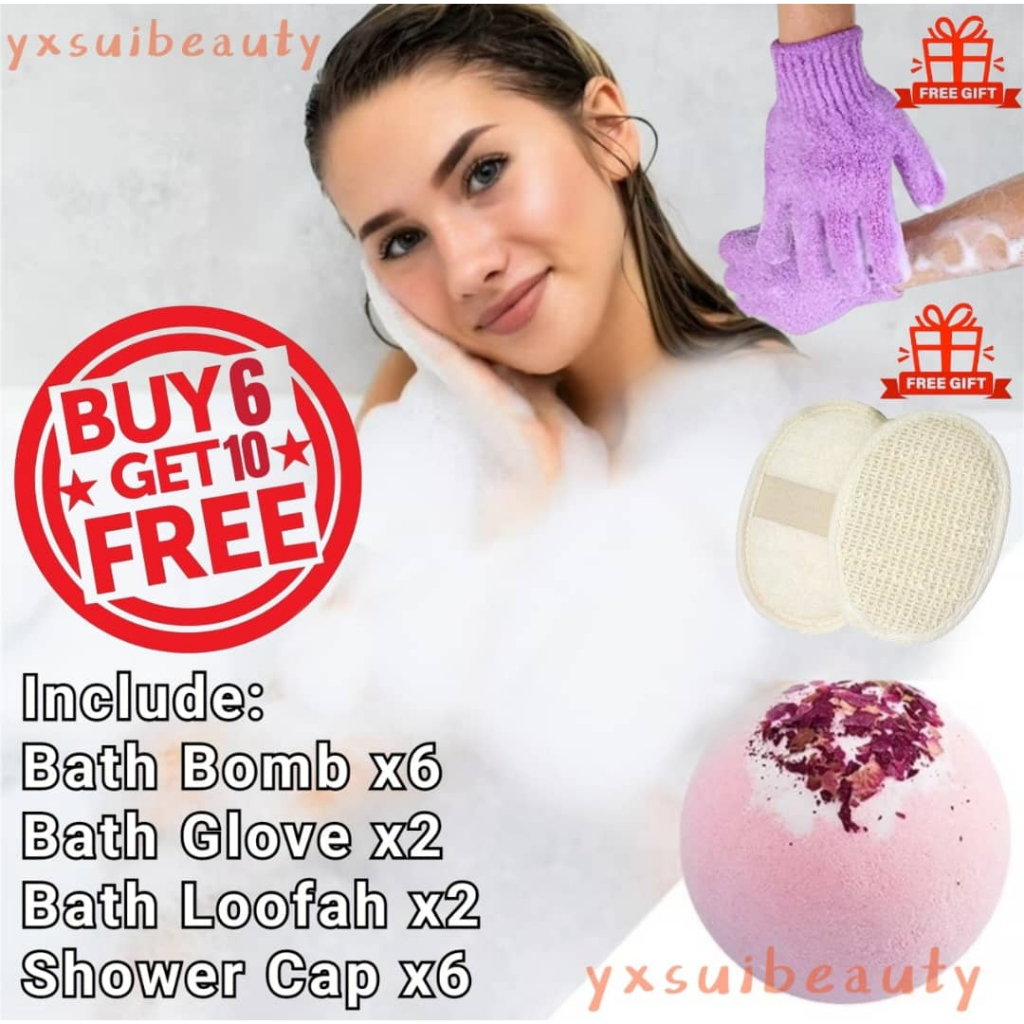 (buy 6 free 10)Bath Boom Bubble ball bathtub foam kids bathbomb bath ...