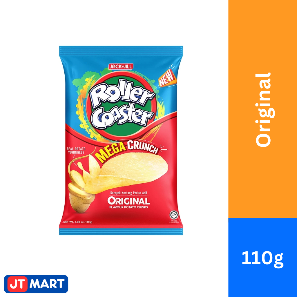 Jack 'n Jill Roller Coaster Mega Crunch - Hot & Spicy (110g) | Shopee ...