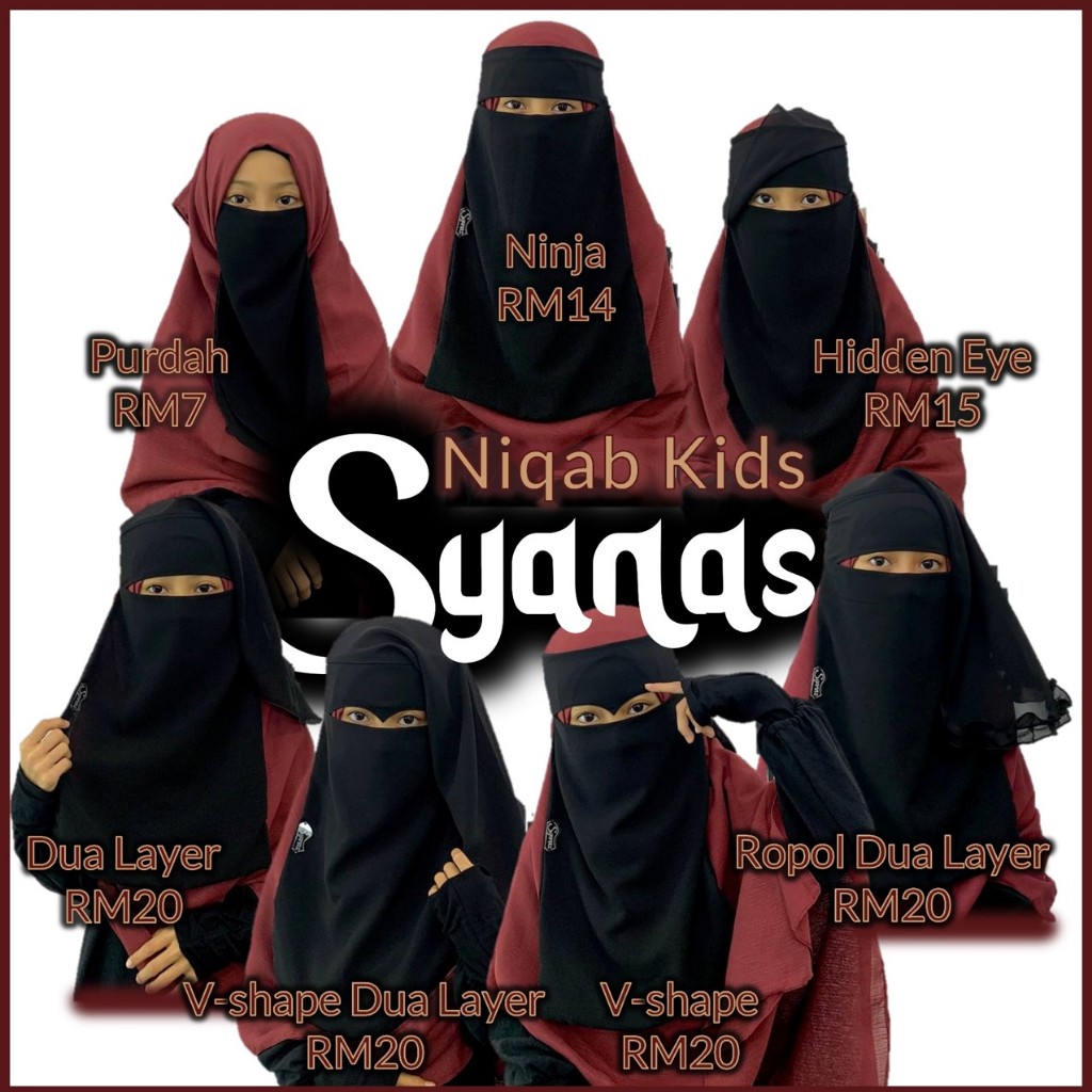 Niqab & PURDAH KIDS BY SYANAS FRIENDS HIJRAH ANDA BEAUTIFUL COMFORTABLE ...