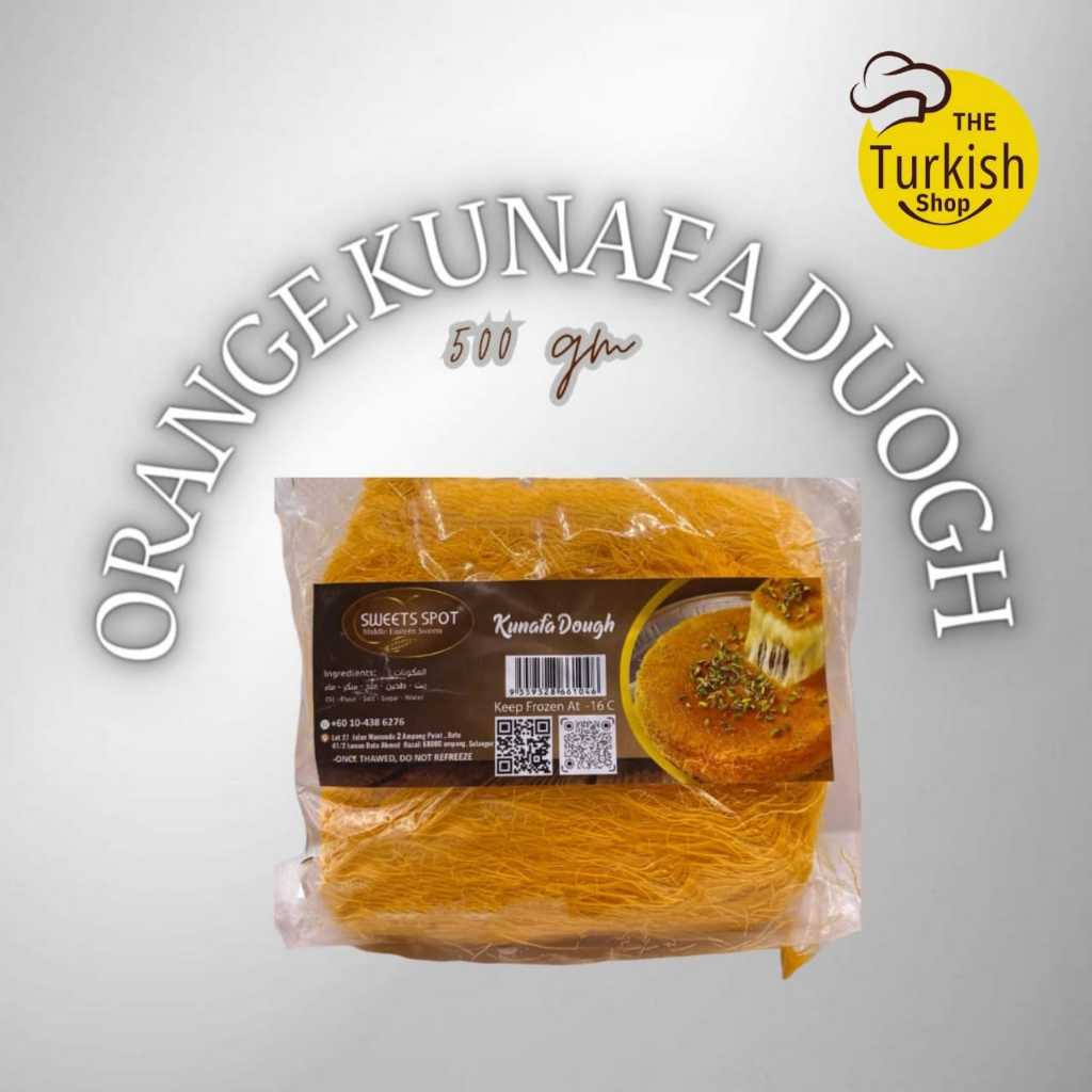 Orange Fresh Kunafa Dough - Kunafa Dough - Colored Kunafa Dough ...