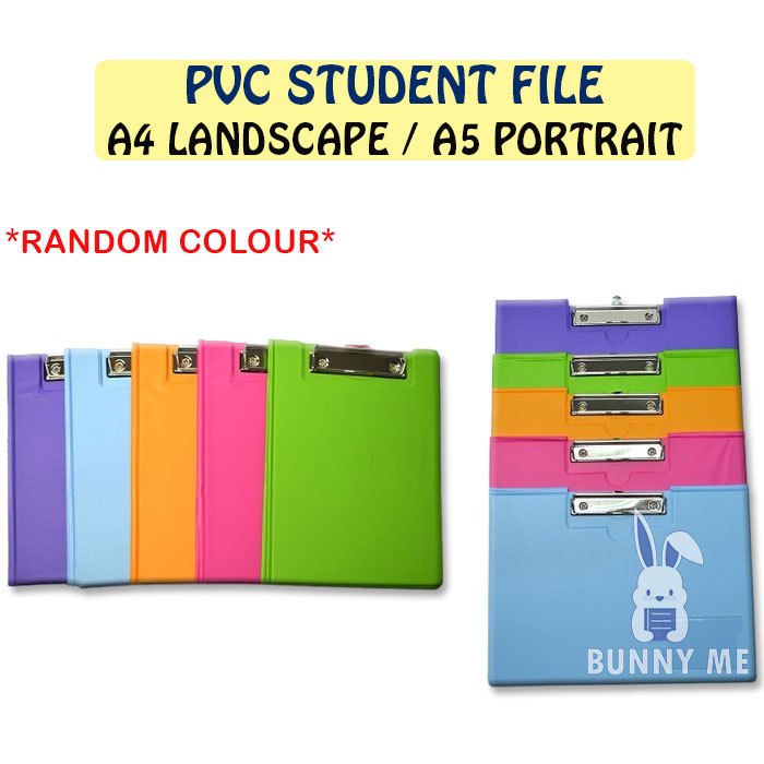 [BUNNY] Emi-FIle PVC Student File Clipboard A4 / A5 Size (2100 ...
