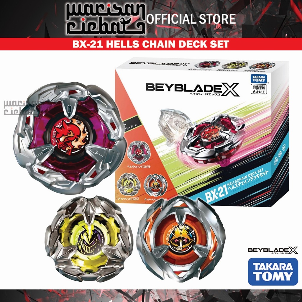 Takara Tomy Beyblade X BX-21 Hells Chain Deck Set | Shopee Philippines