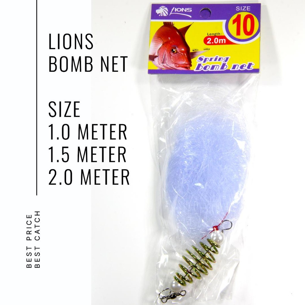LIONS BOMB NET Bait Jaring Net Spring Bomb UMPAN CASTING ikan ketam ...
