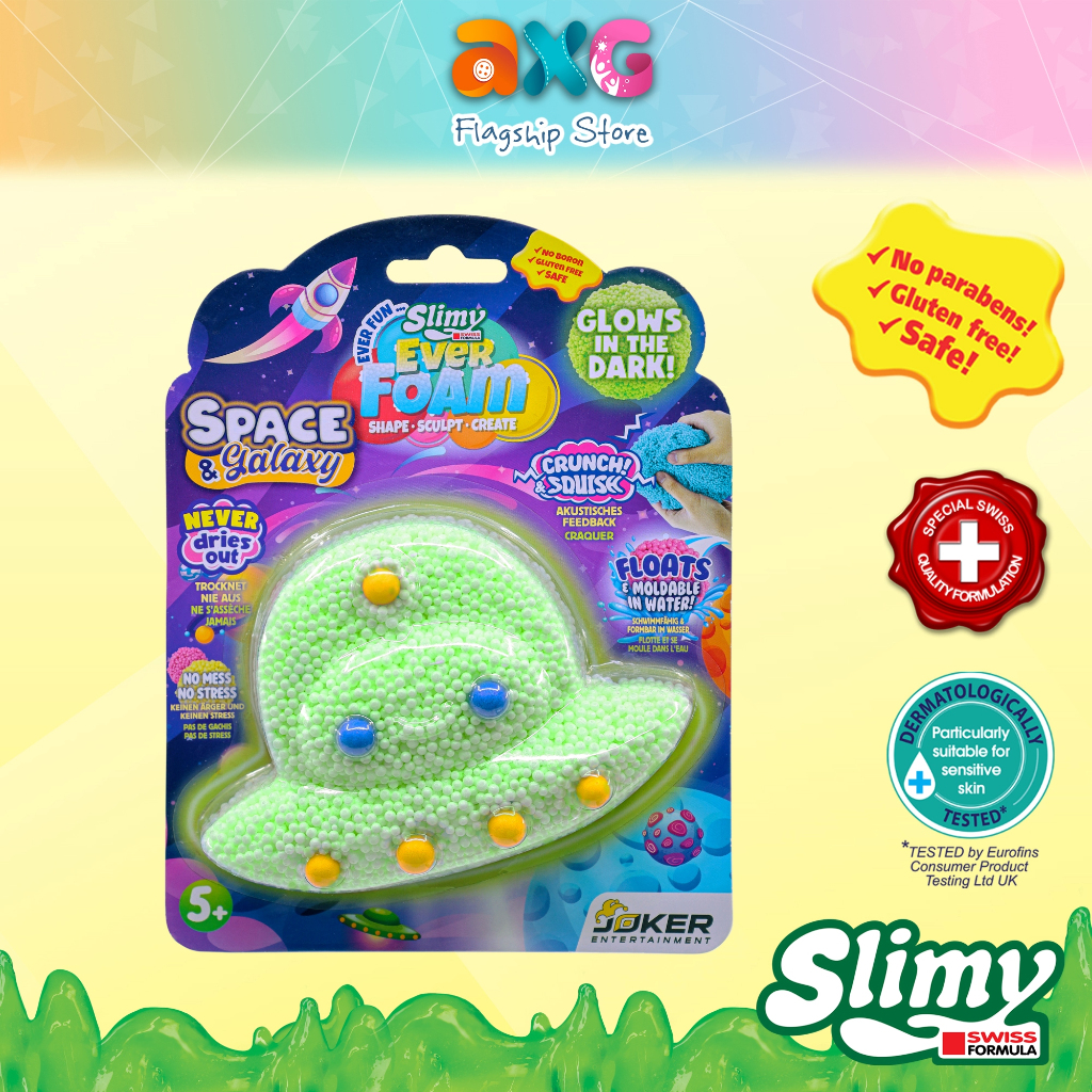 Slimy Ever Foam UFO Glow In Dark Slime - Assorted Color Design (38013 ...