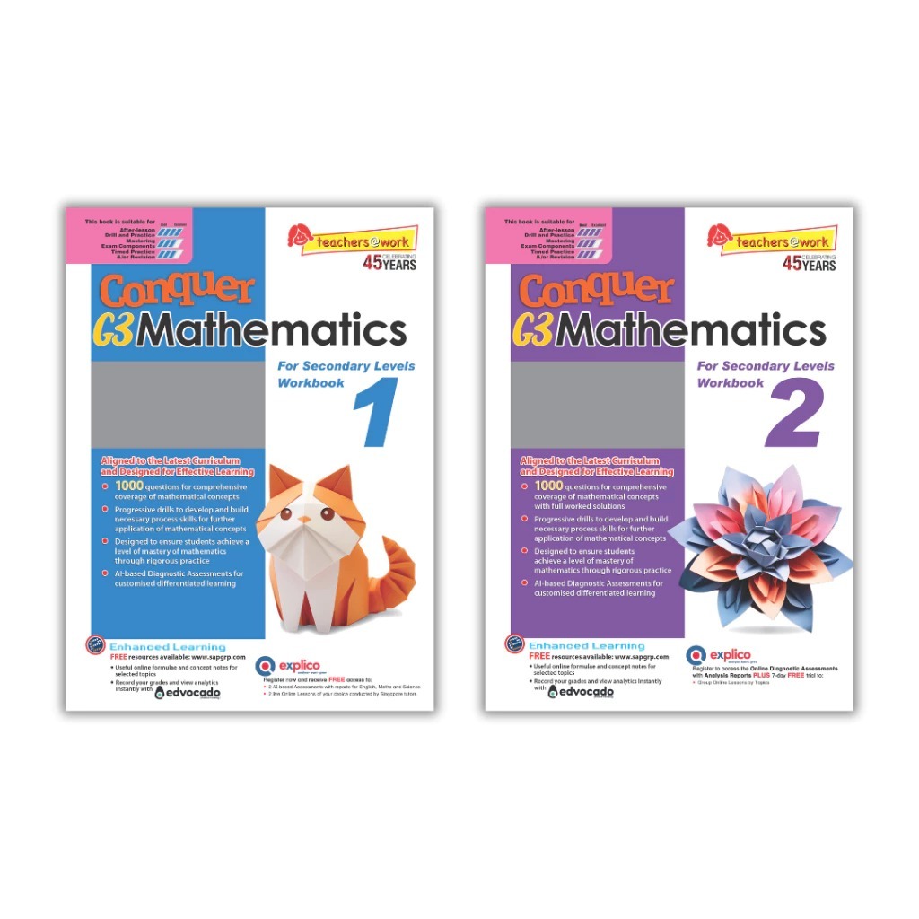 Conquer G3 Mathematics For Secondary Levels Workbook 1 - 2 Topical ...